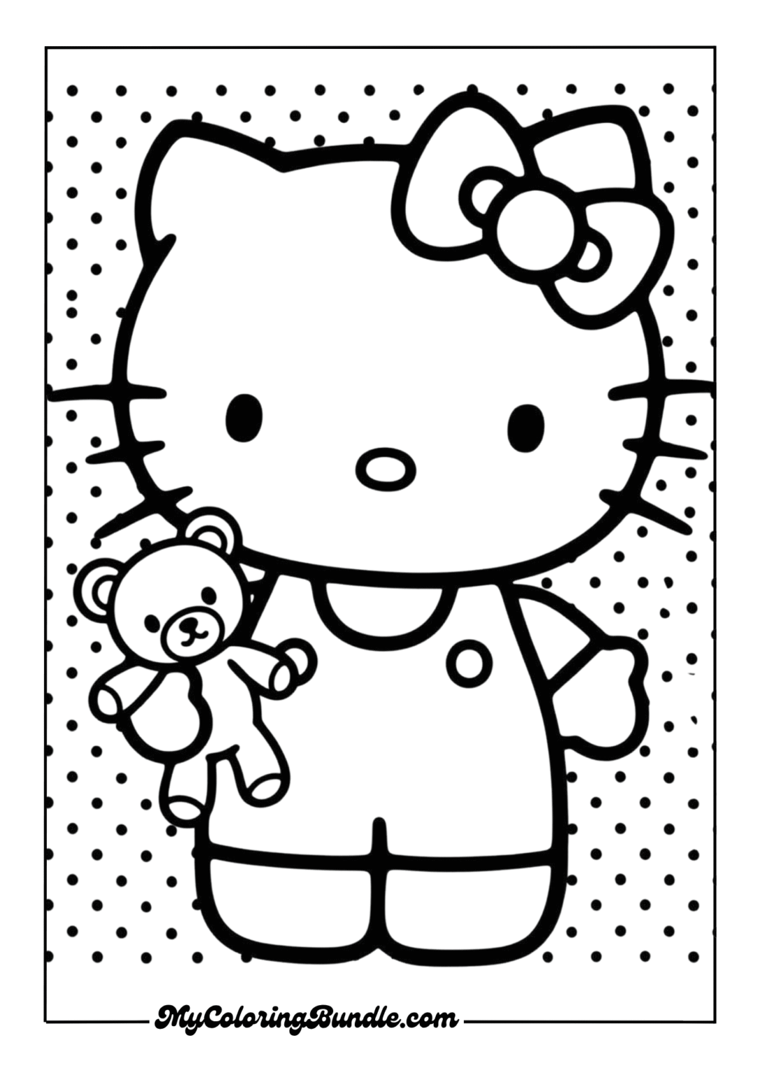 101+ Free Hello Kitty Coloring Pages