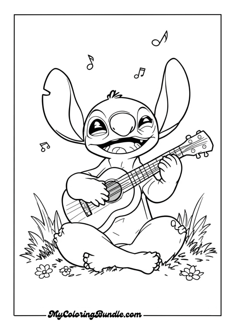 70+Stitch Coloring Pages - Free Printables