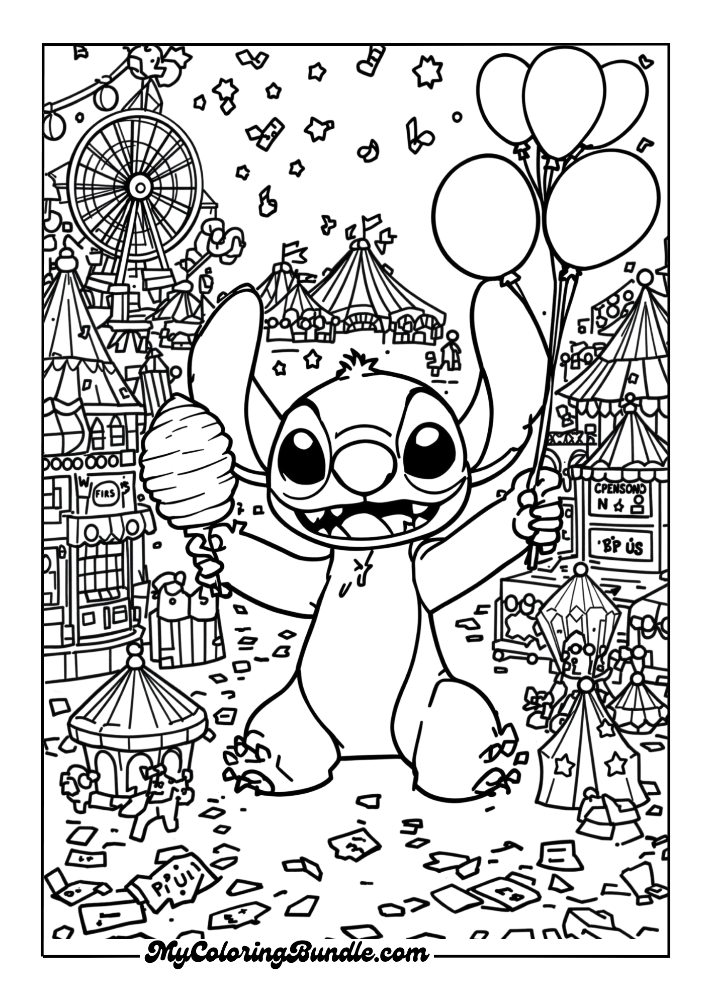 70+Stitch Coloring Pages - Free Printables