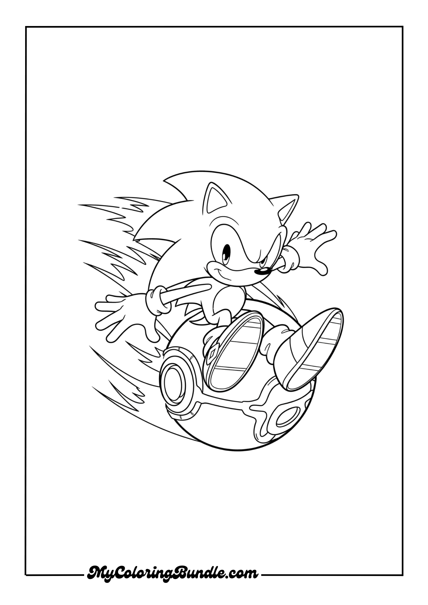 100+ Free Sonic Coloring Pages