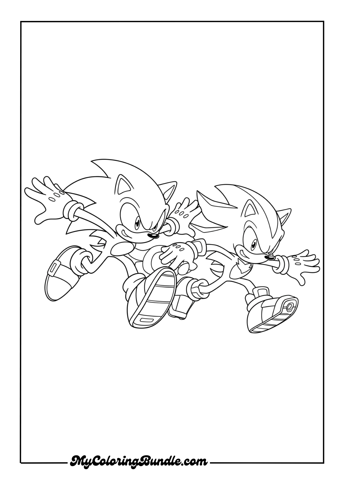 100+ Free Sonic Coloring Pages