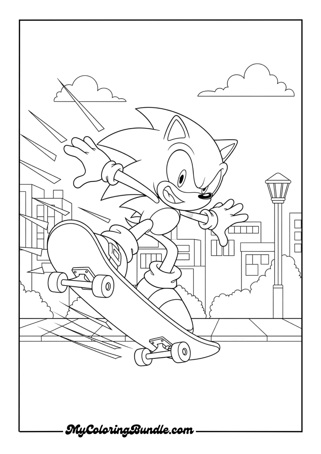 100+ Free Sonic Coloring Pages