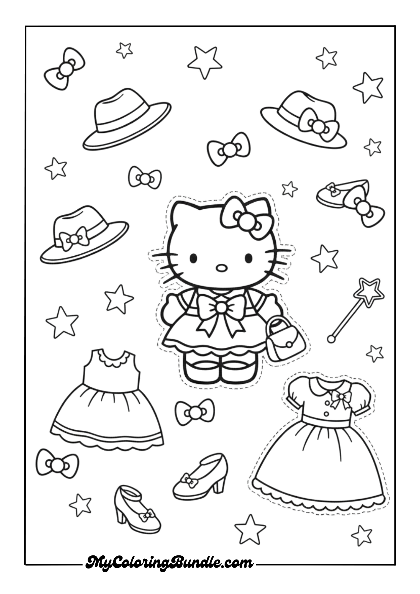 200+ Free Hello Kitty and Her Friends Coloring Pages (Printable PDF)