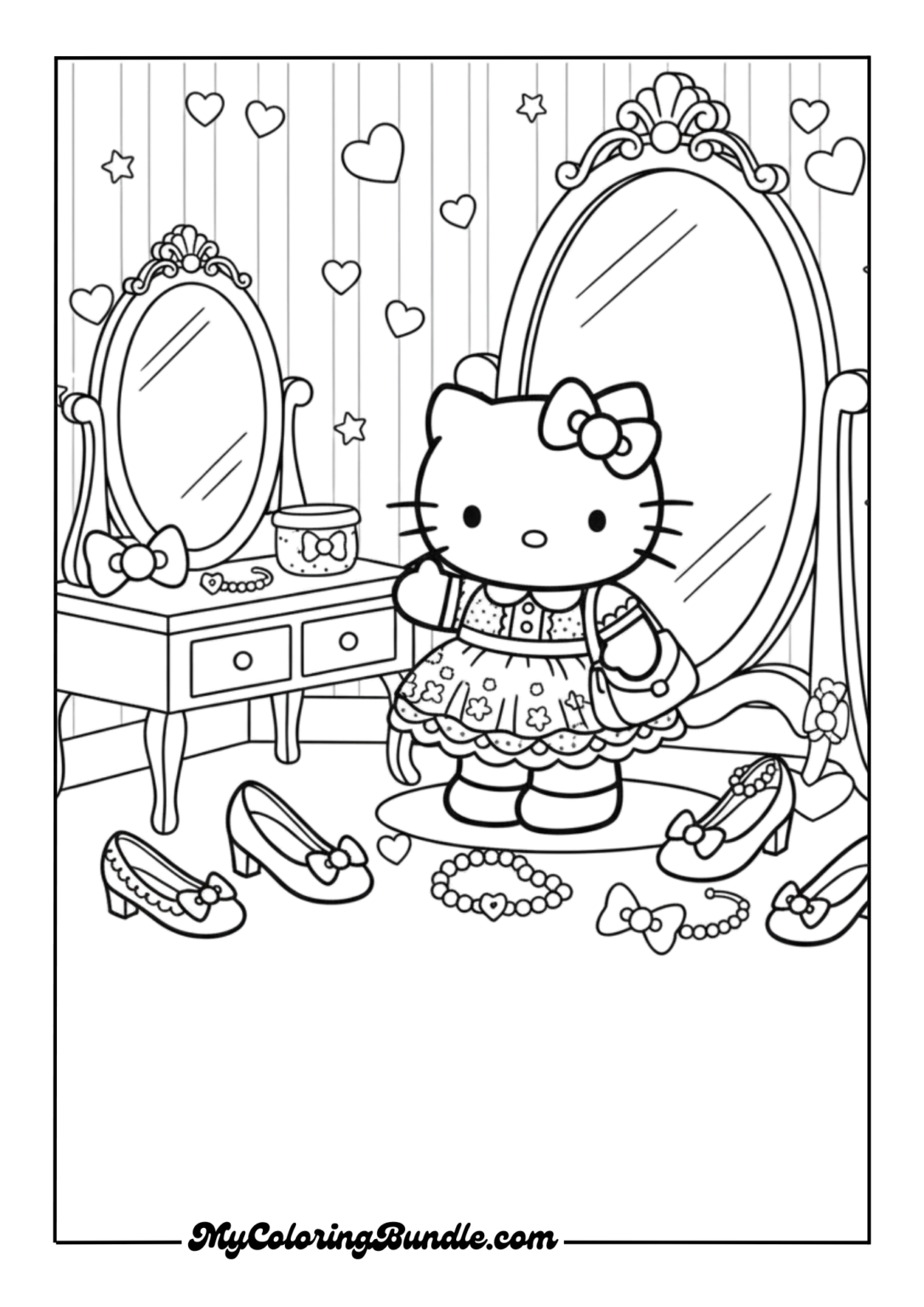 200+ Free Hello Kitty and Her Friends Coloring Pages (Printable PDF)
