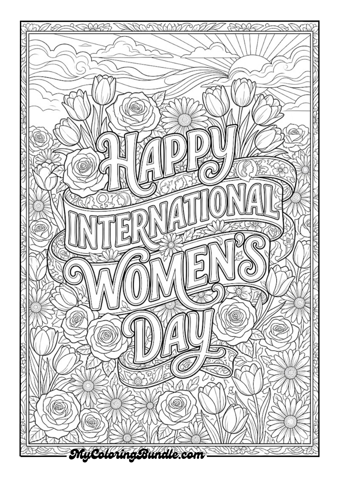 100+ Free International Women's Day Coloring Pages